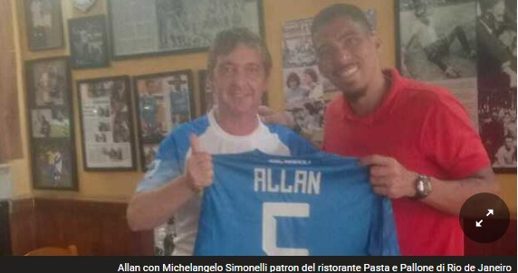 Nel ritrovo azzurro di Rio, Allan celebra gli anni di Napoli