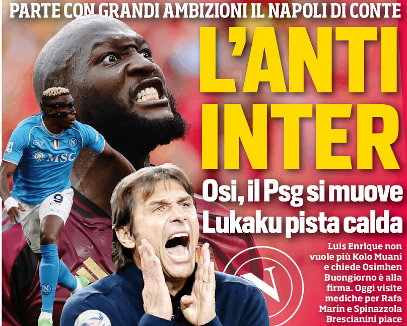 "ANTI INTER" - Cds Campania . Lukaku pista calda
